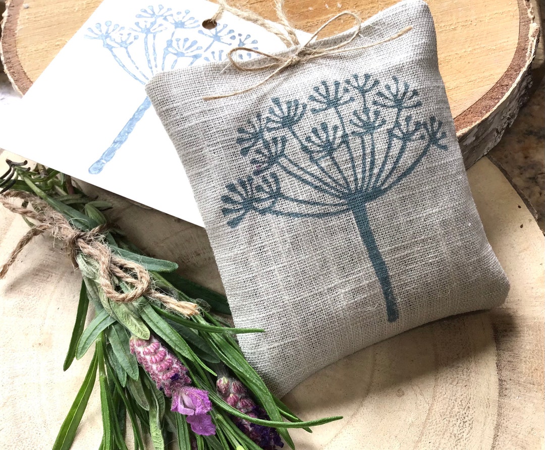Cow Parsley Lavender Sachet Filled With Somerset Lavender Flowers ...