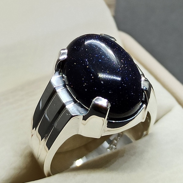 Goldstone Ring - Etsy