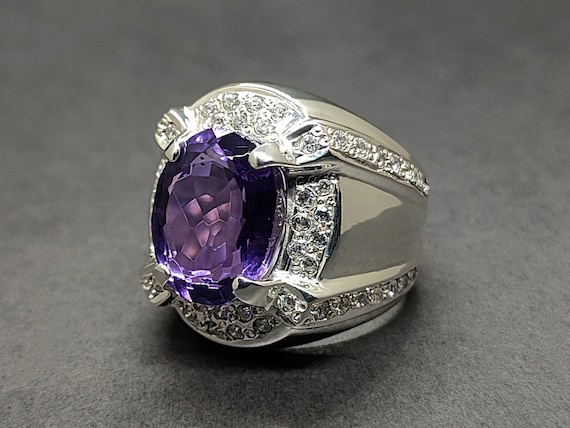 15 carat amethyst ring store
