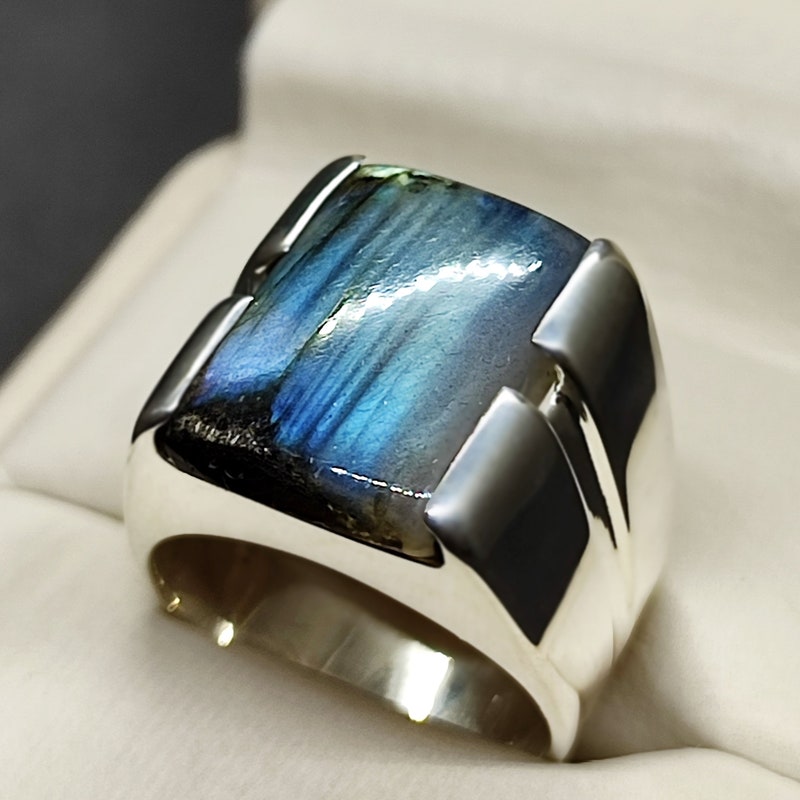 Labradorite Ring - Etsy