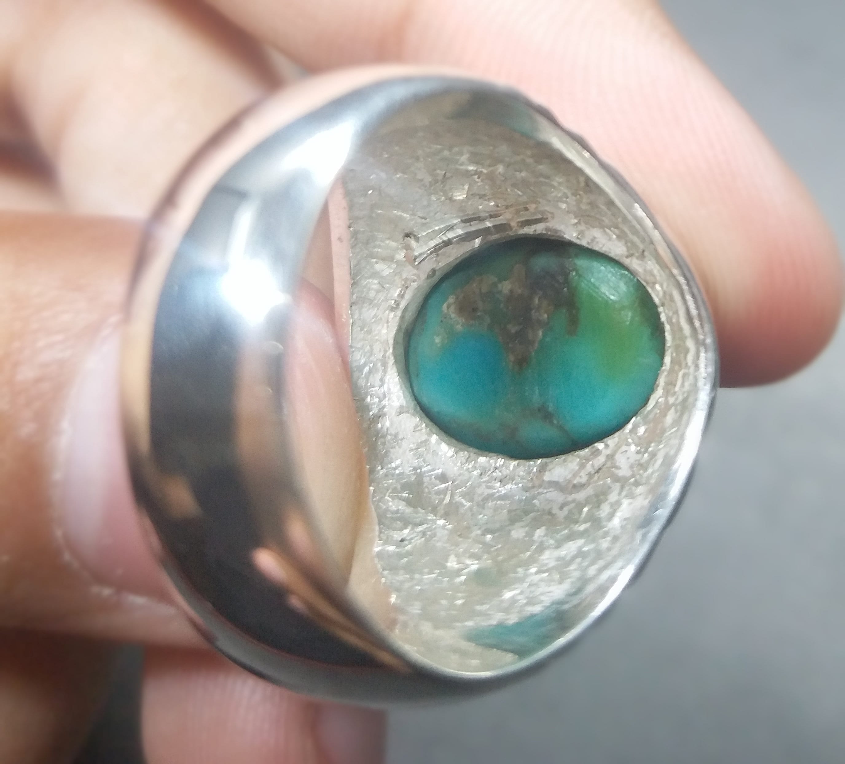 Natural Hussani Feroza Sterling Silver 925 Handmade Mens Ring - Etsy