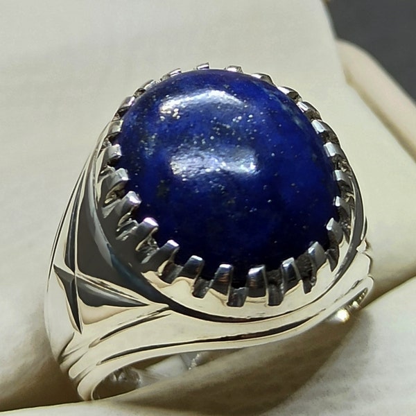 Mens Lapis Ring - Etsy