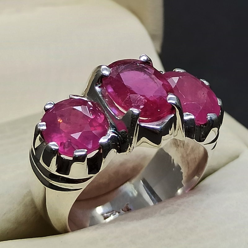 Ruby Men Ring - Etsy