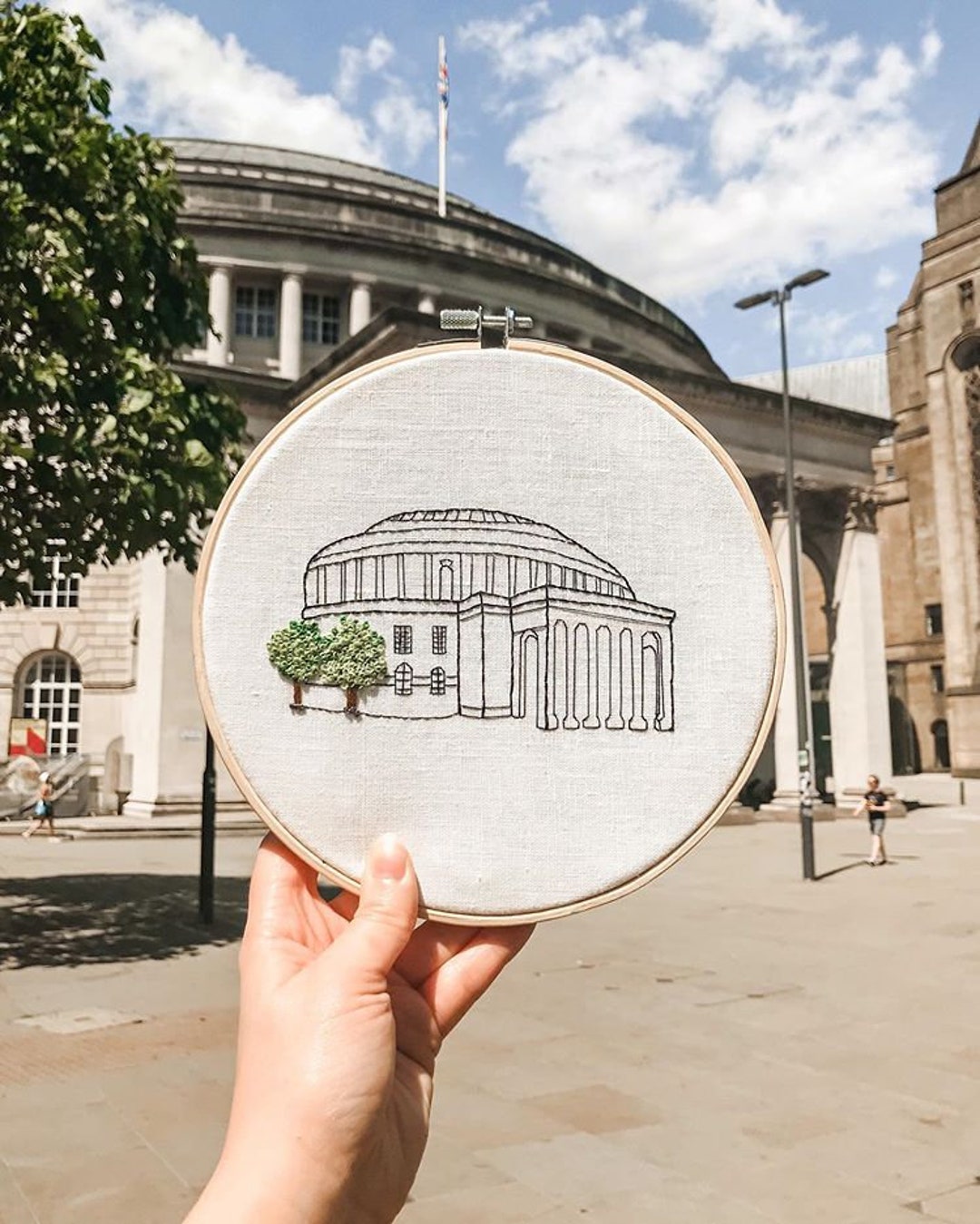 Download: Manchester Library Embroidery Pattern - Etsy