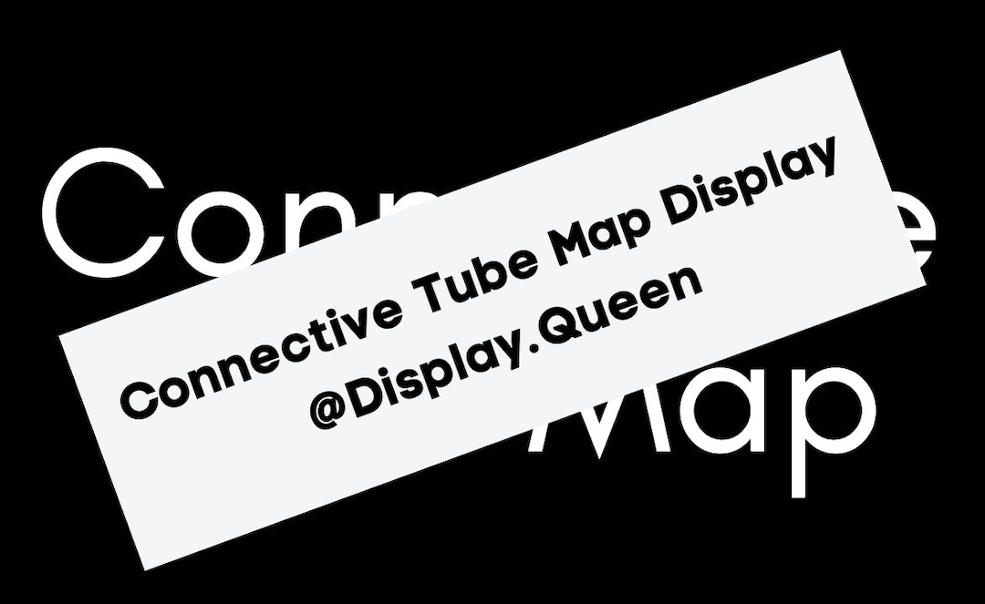 Connective Tube Map Display - Etsy