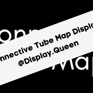 Connective Tube Map Display - Etsy
