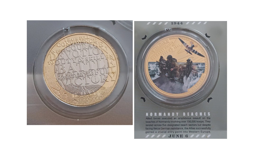 D-day 80th Anniversary 2024 Coin Set: Pitcairn Islands & Solomon ...