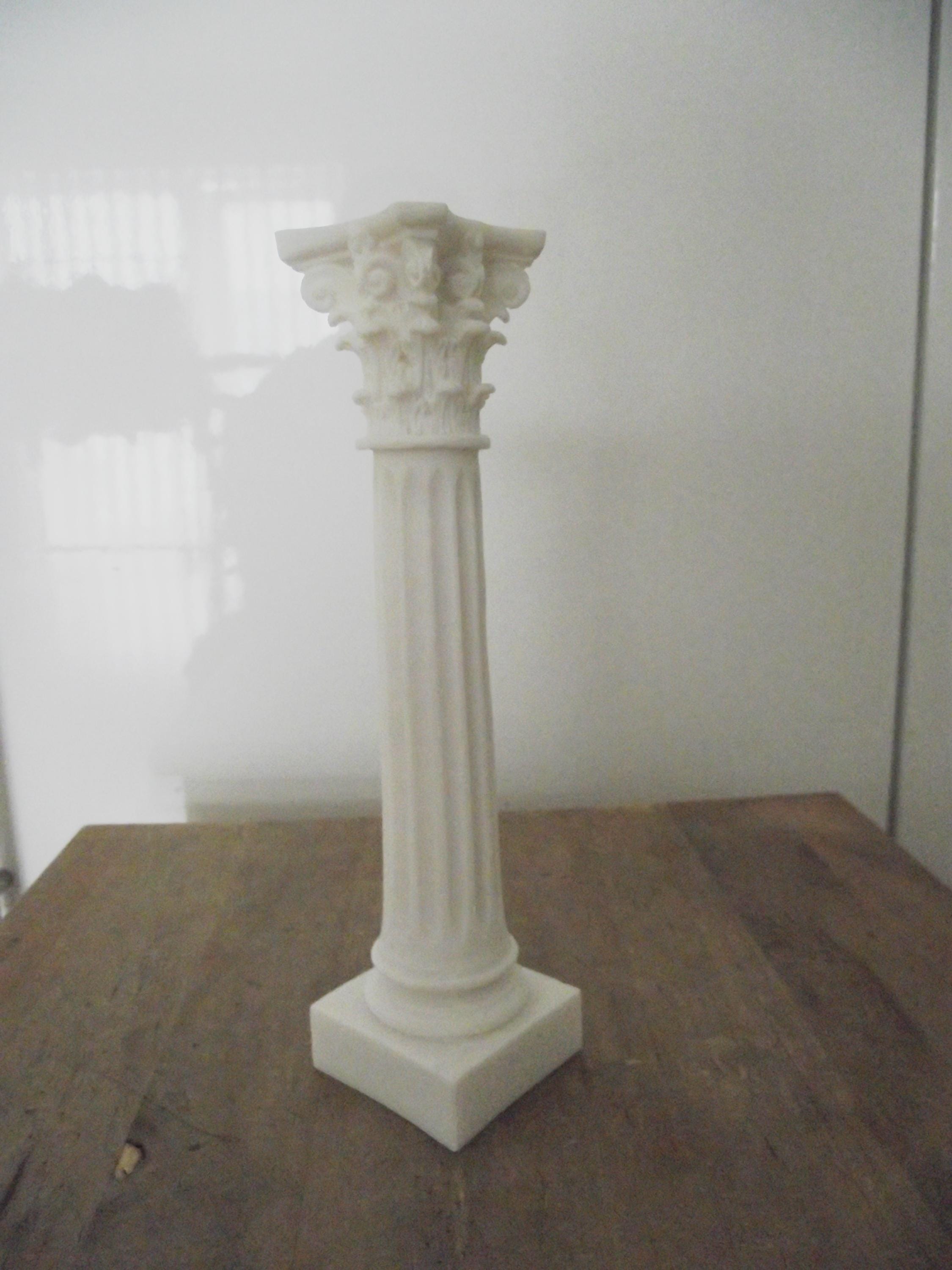 NEW Antique Ancient Greek Roman Style Marble Column Reproduction 20.7 ...