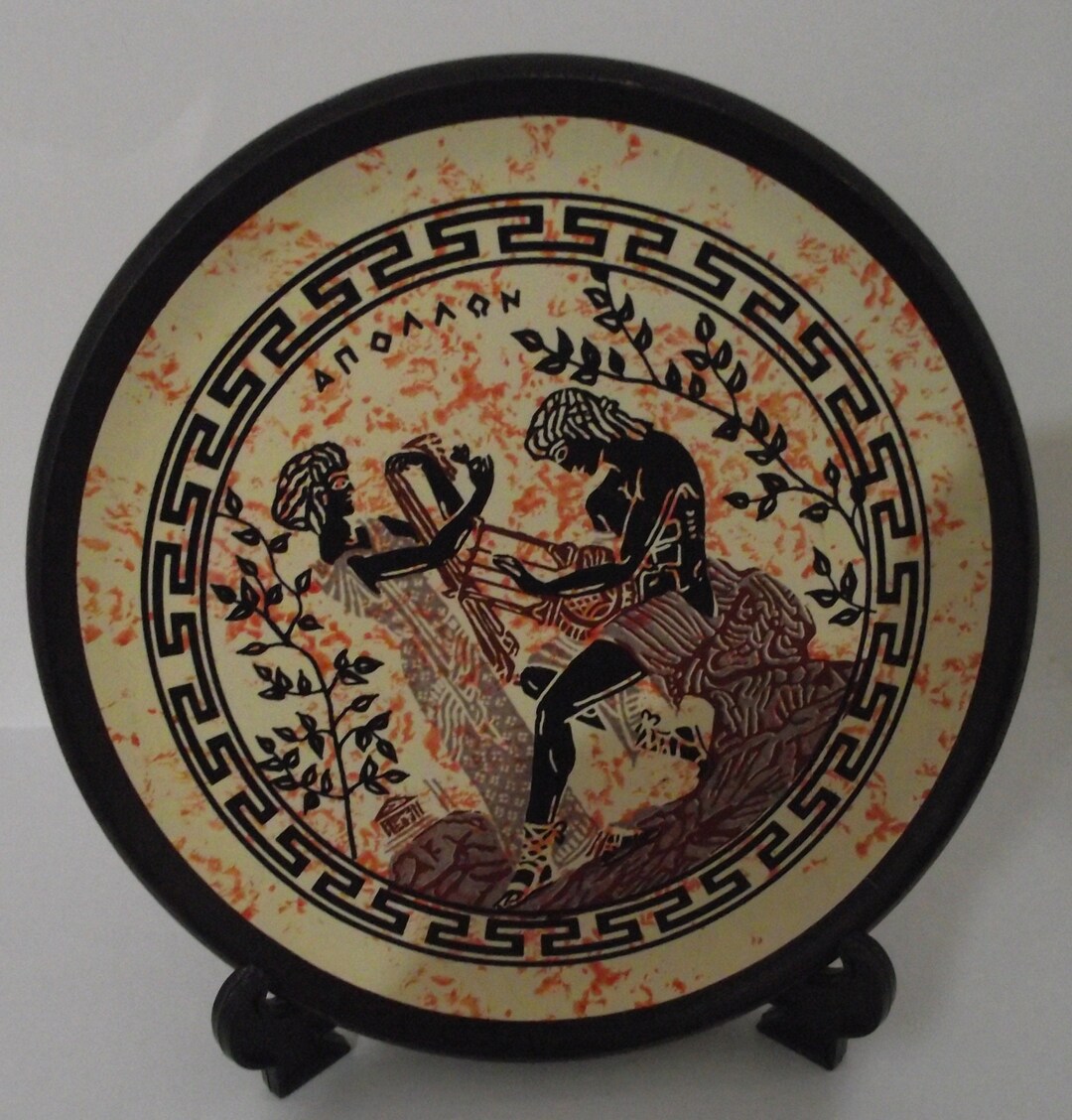 Antique Ancient Traditional Greek Mythology Ceramic Plate 19 Cm ...