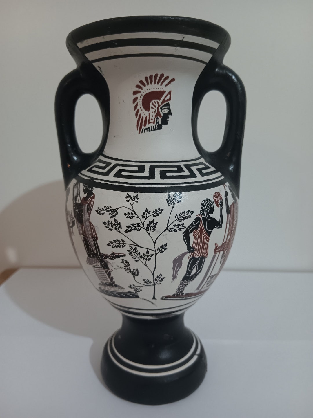 18cm Tall Greek Art Pottery Vase Handmade in Greece - Greek Mythology ...