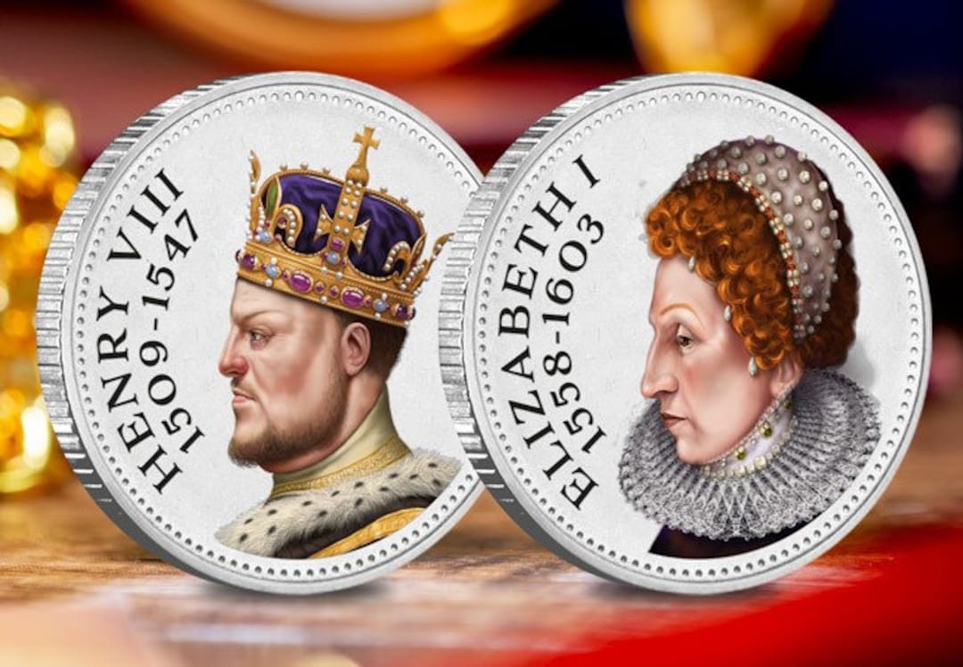 King Henry VIII and Queen Elizabeth I 10p New 2024 Coin Pair From ...