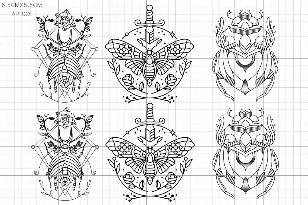 A5 Transparency Sheet Geometric Bugs / Resin Foil Holographic or ...