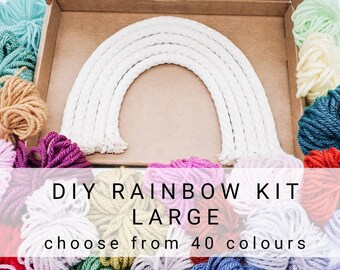 Rainbow Macrame Kit | Etsy