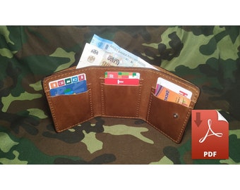 Tri Fold Wallet Template | Etsy