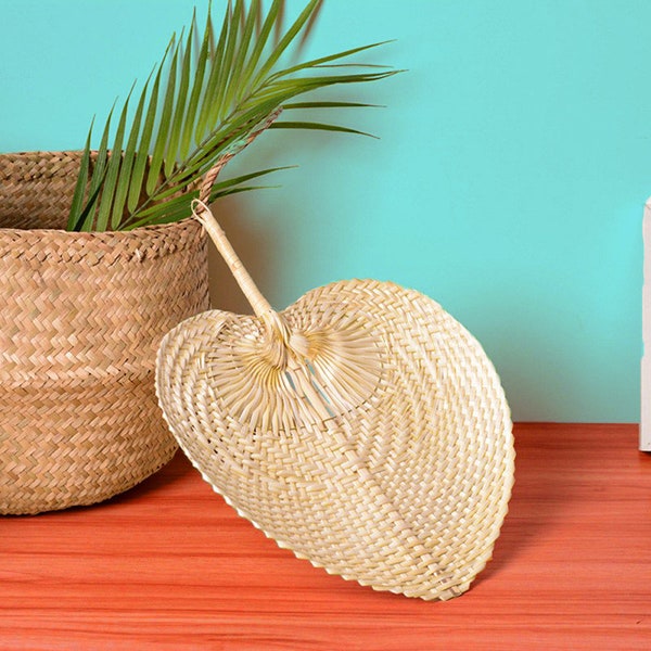 Palm Leaf Hand Fans - Etsy