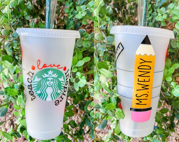 Starbucks Teacher Gift Starbucks Tumbler Personalized Cup With Name ...