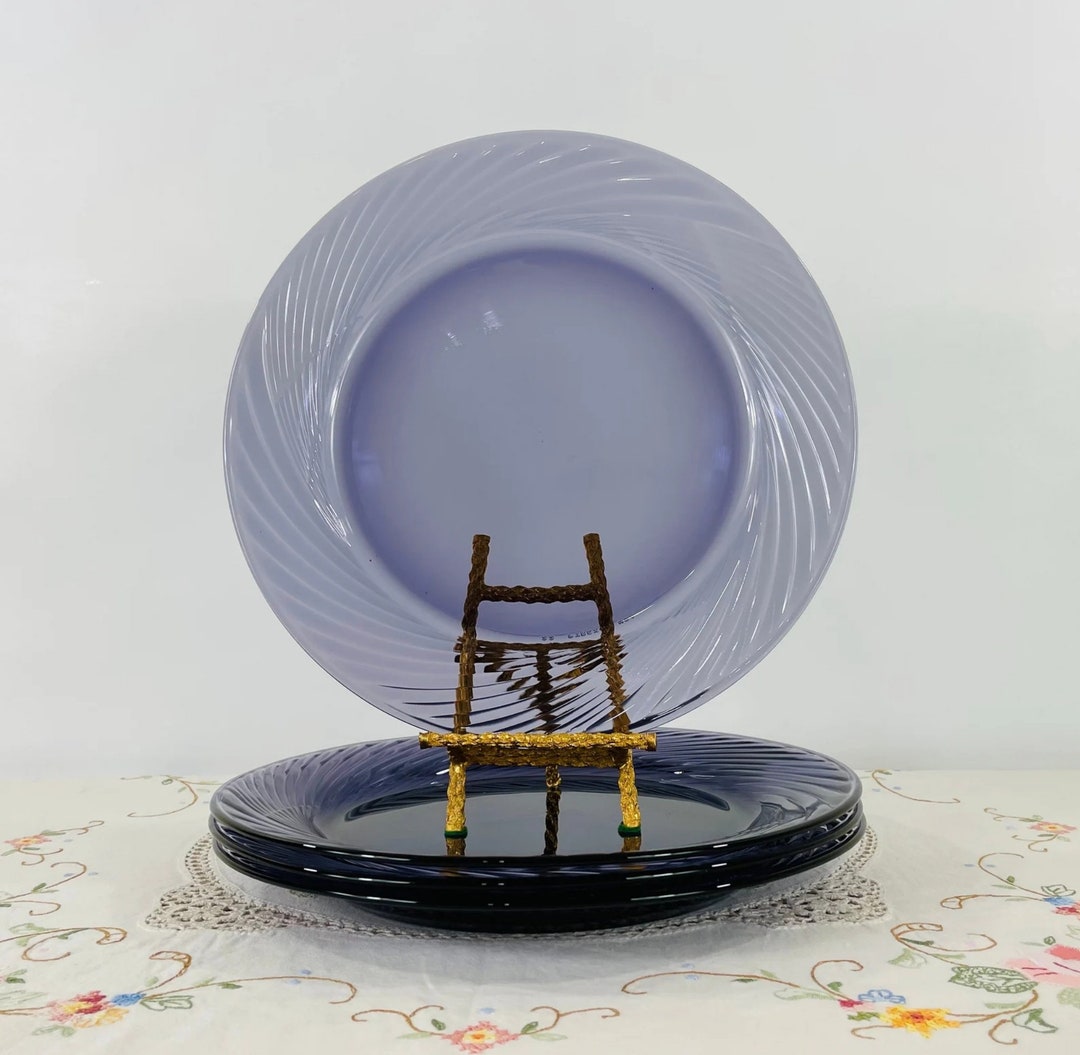 Pyrex Purple Plates, Corelle Coordinates Festiva Amethyst Glass, Swirl ...