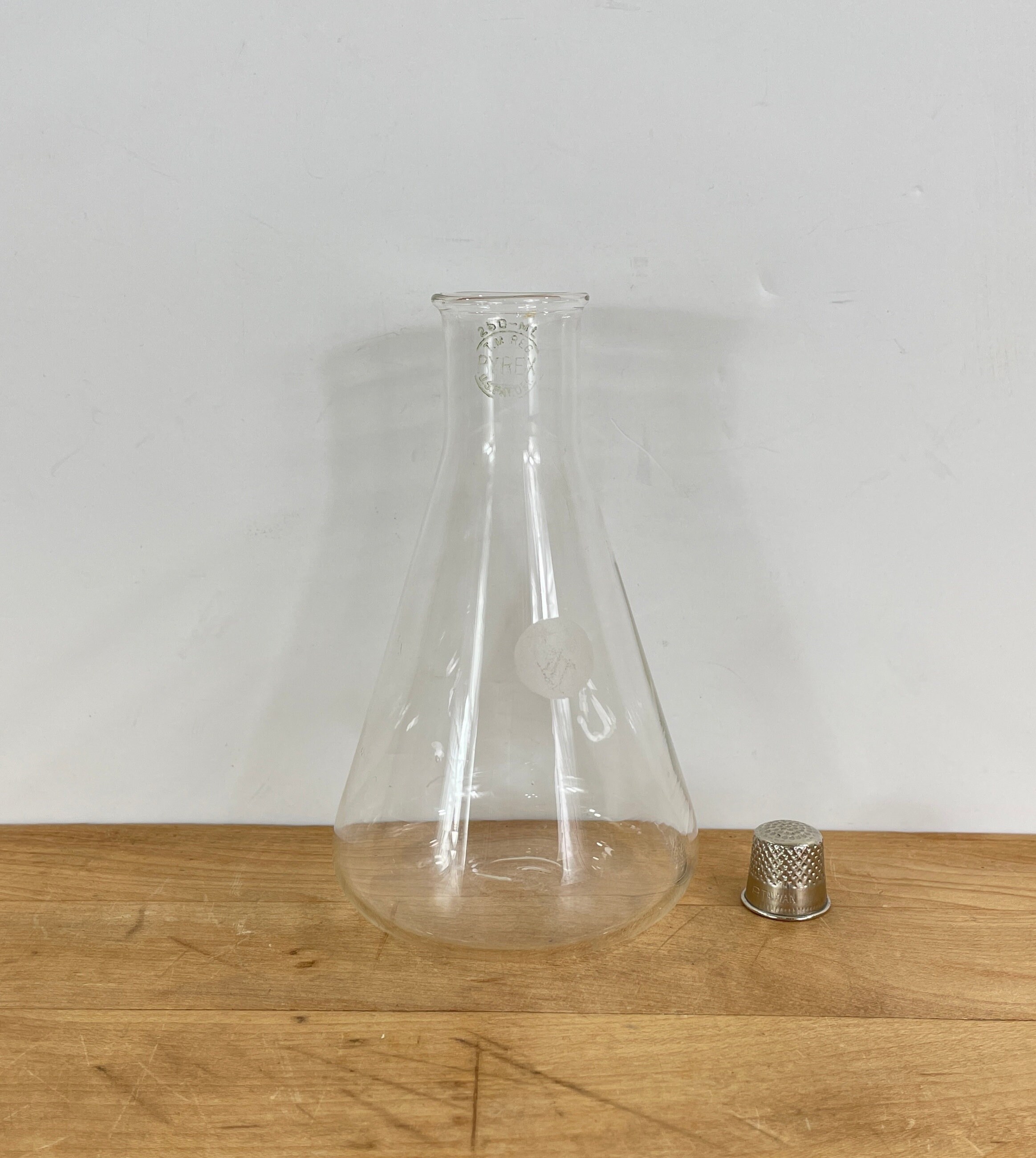 Pyrex Erlenmeyer Flask, 250 ML Flask, Clear, Colorless Glass, Green ...