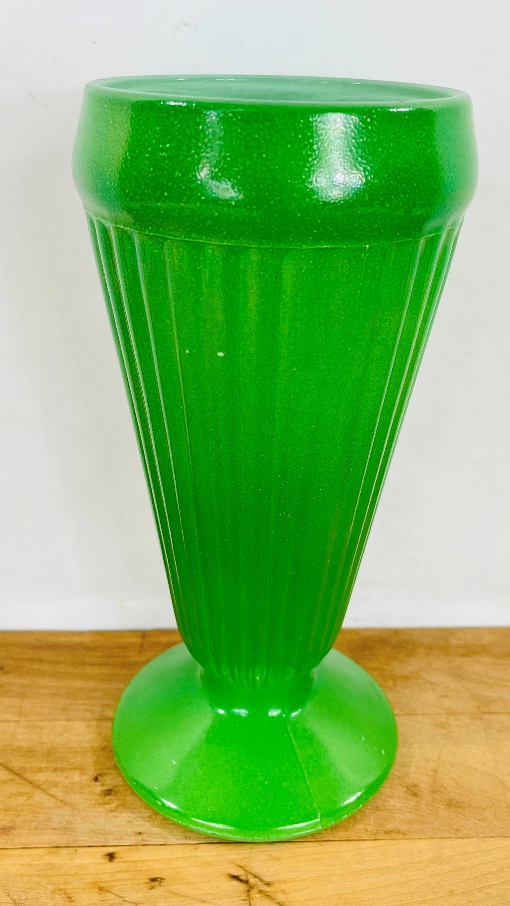 Rainbow Milk Shake/soda Fountain Glasses With Fired on Color Old ...