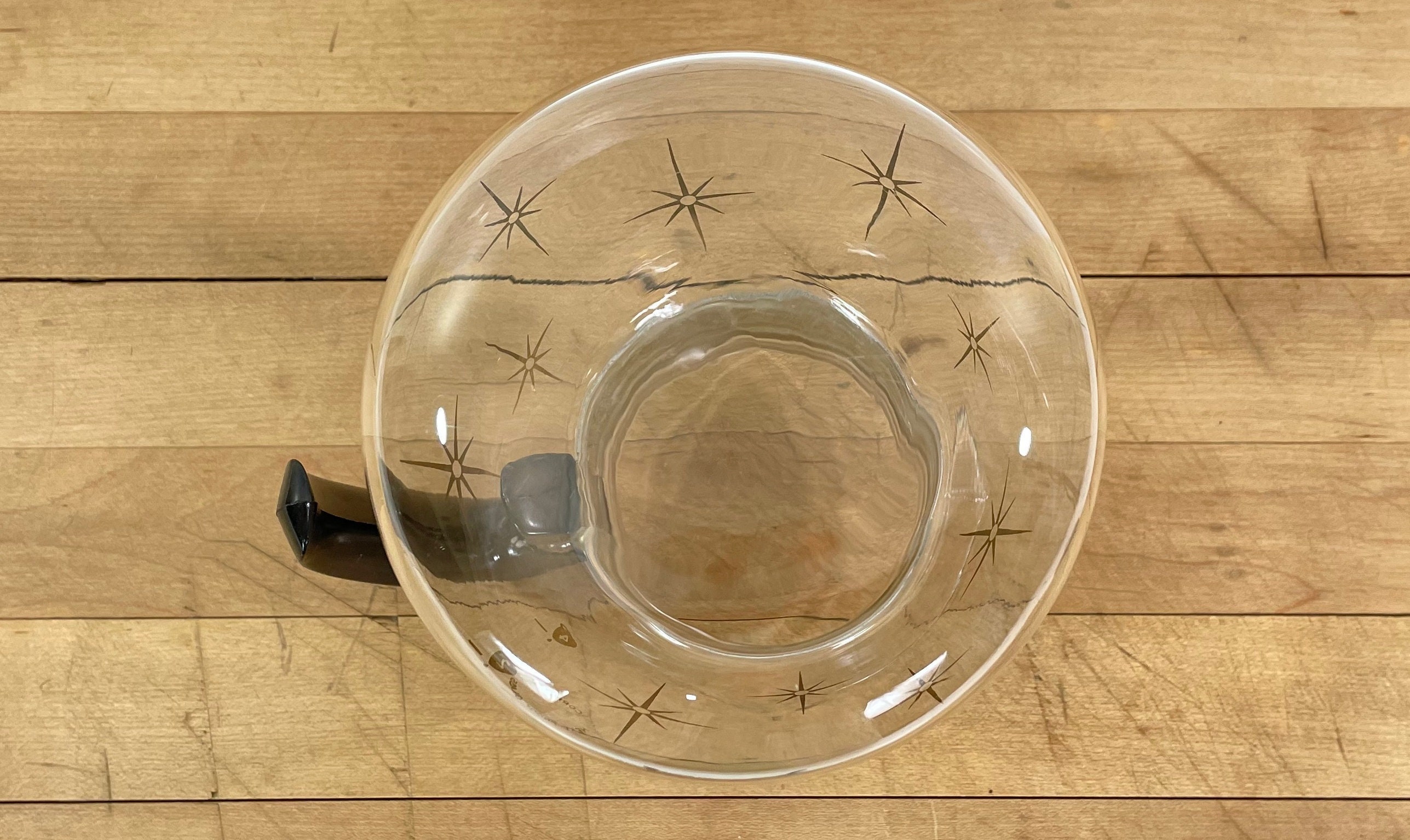 Gold Atomic Star Coffee Carafe by Corning, Heat Proof Glass Gold ...