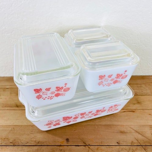 Pink Pyrex 501 502 & 503 Refrigerator Dish Set No Lids - Etsy