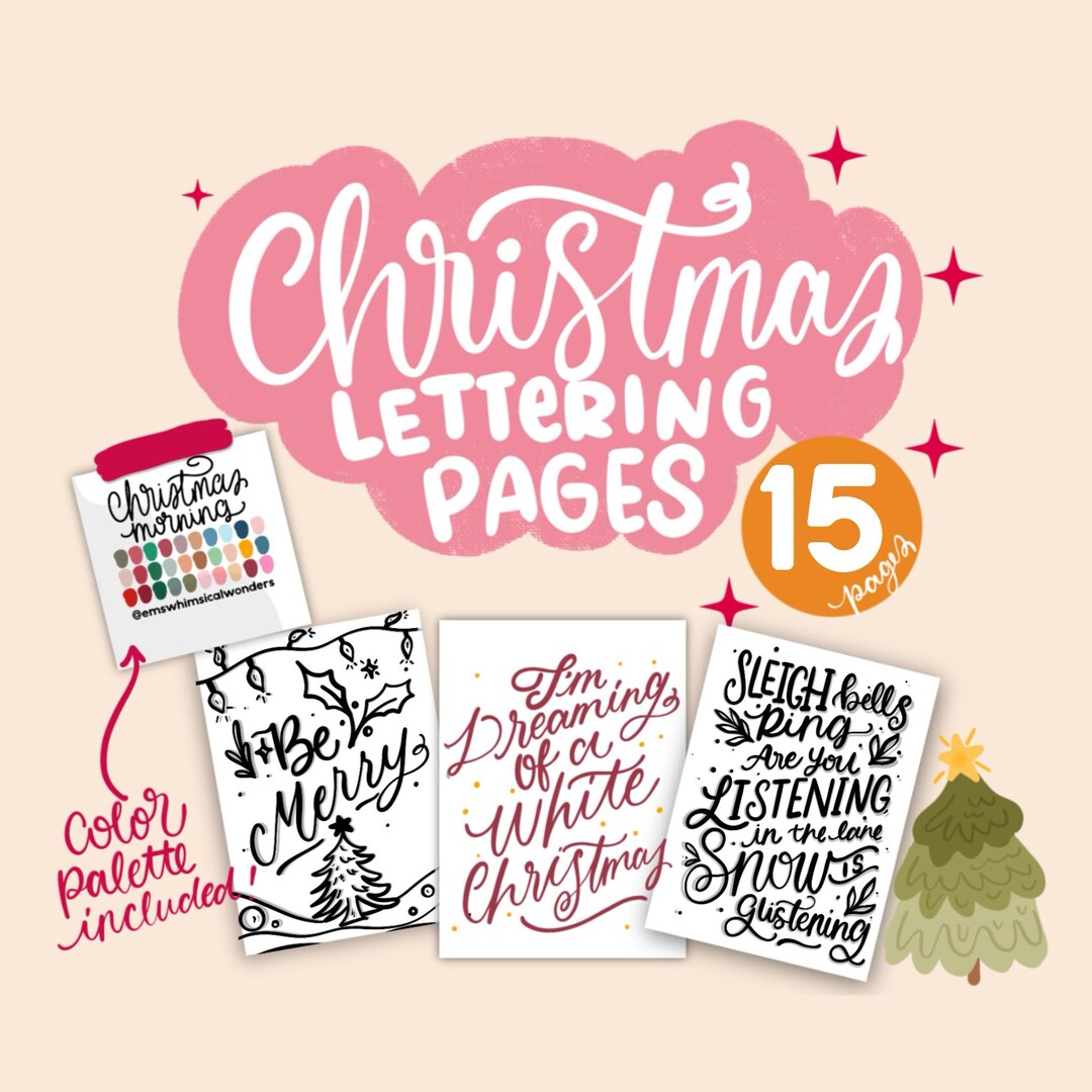 Christmas Tracing Procreate Lettering / Workbook / Tracing / iPad Tools ...