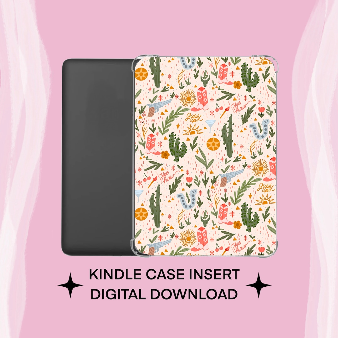 Cowgirl Pink Western Printable Kindle Case Insert | Kindle Paperwhite ...