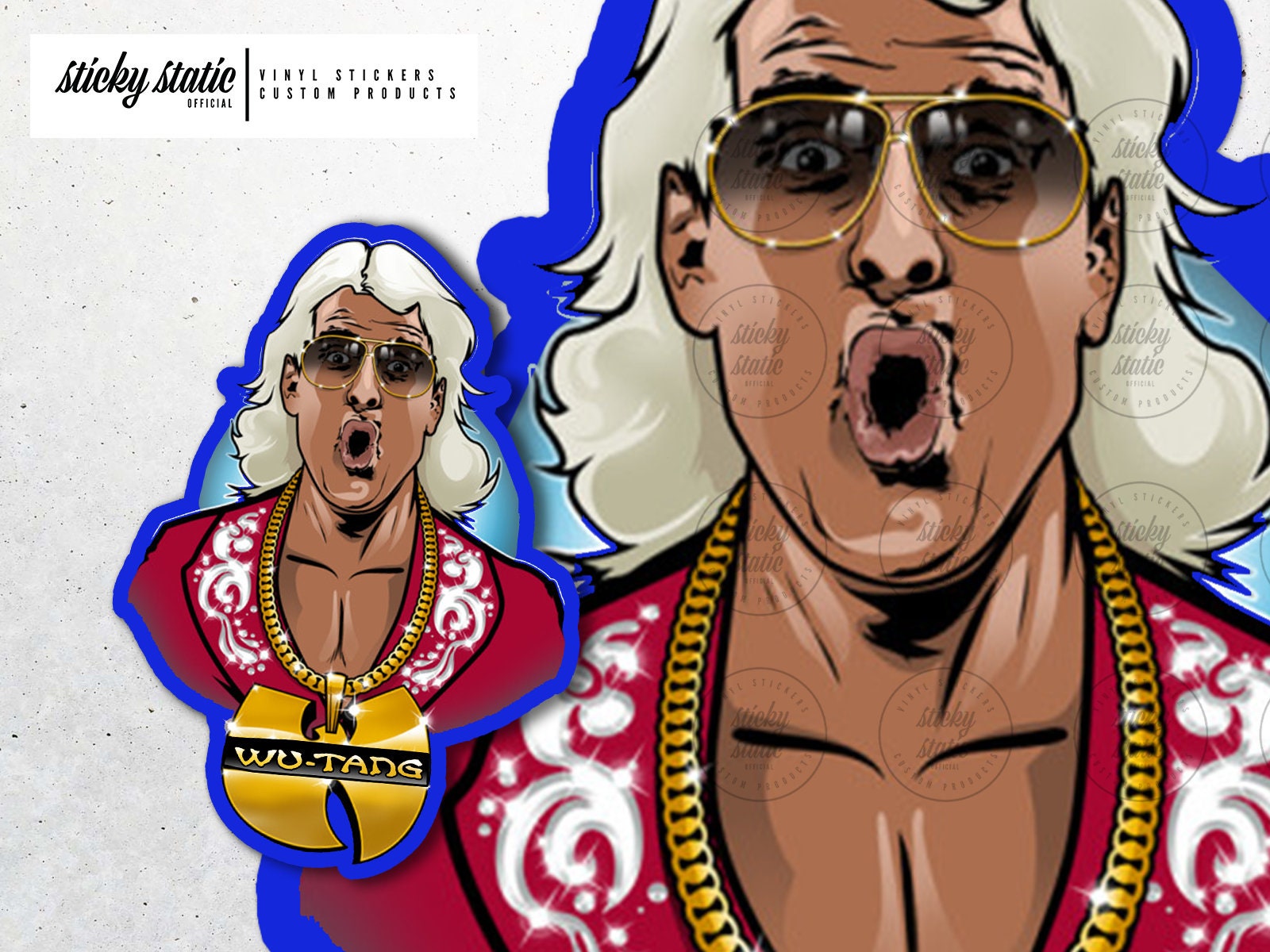 Ric Flair Wooo Sticker for Laptop, Notebook, Cellphone, Bicycles ...