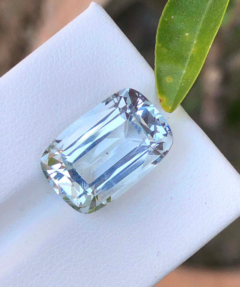 Santa Maria Aquamarine Gemstone, Cushion Cut Beryl, 10.55 CT - Etsy