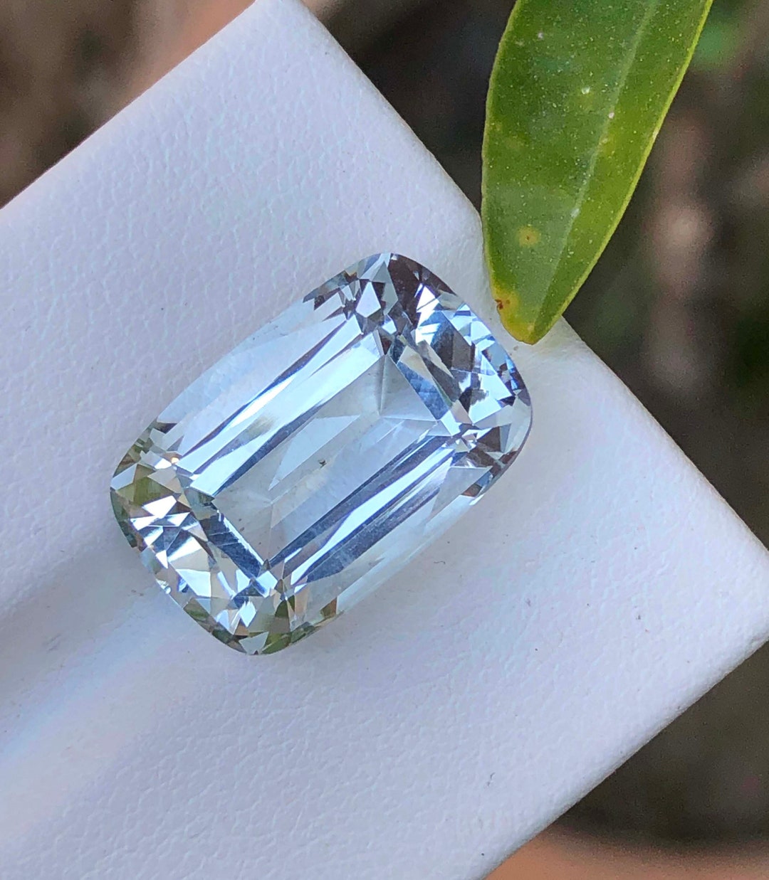 Natural Santa Maria Color Cushion Cut Aquamarine Beryl Gemstone ...