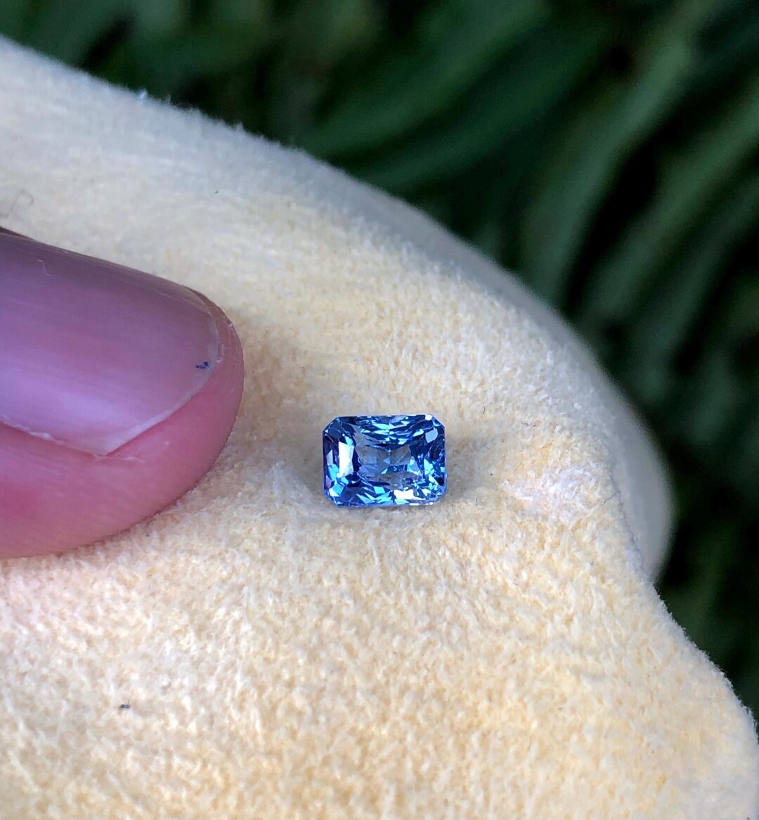 Chromatic Natural Blue Sapphire, Perfect Ring, Octagon Cut, Natural ...