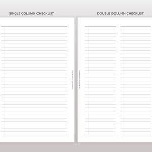Printable to Do List Insert, Blank Checklist Planner Page, Grocery List ...