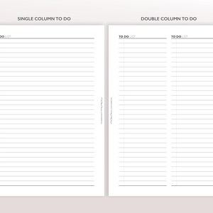 Printable to Do List Insert Blank Checklist Planner Page - Etsy
