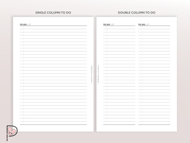 Printable to Do List Insert Blank Checklist Planner Template - Etsy