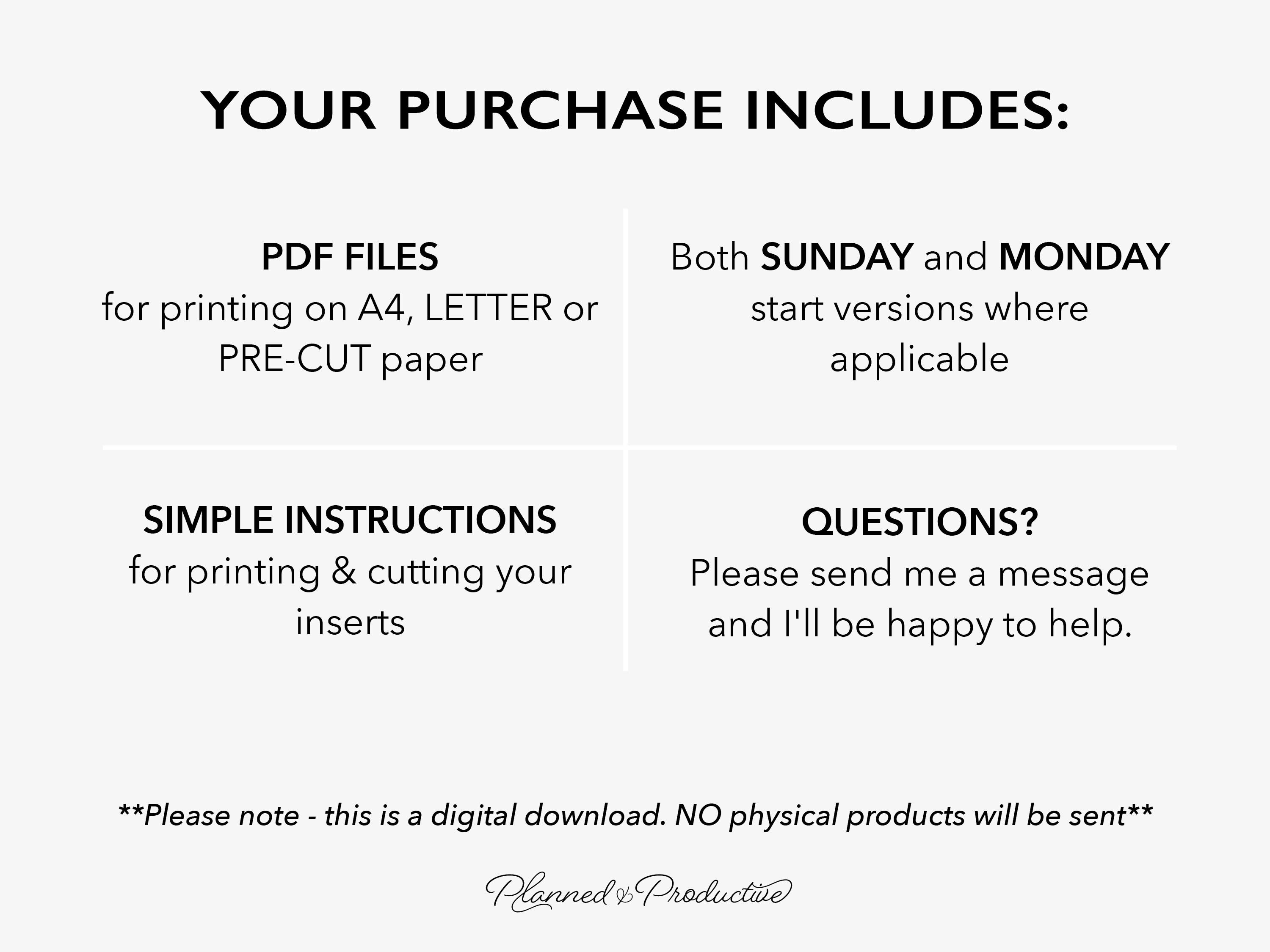 2026 Weekly Planner Printable, Personal Size Weekly Planner, Minimalist ...