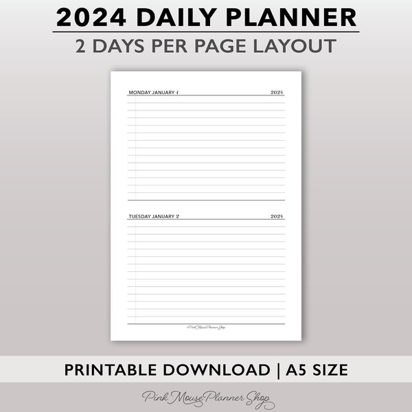 Printable Dated Monthly With Days Planner - Etsy