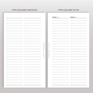 Printable to Do List Insert, Checklist Planner Page, Grocery List, Task ...