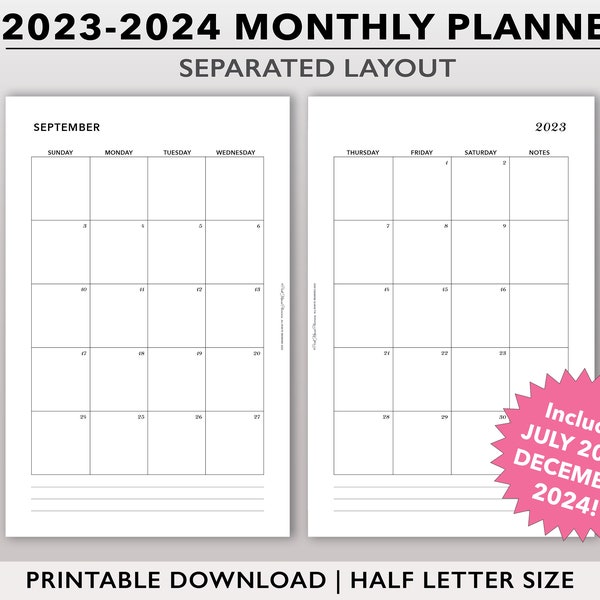 July 2024 Printable Calendar - Etsy
