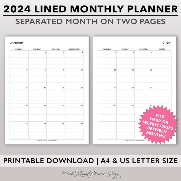 Printable Planner Pages - Etsy