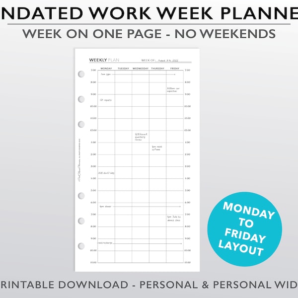 Work Log Template - Etsy