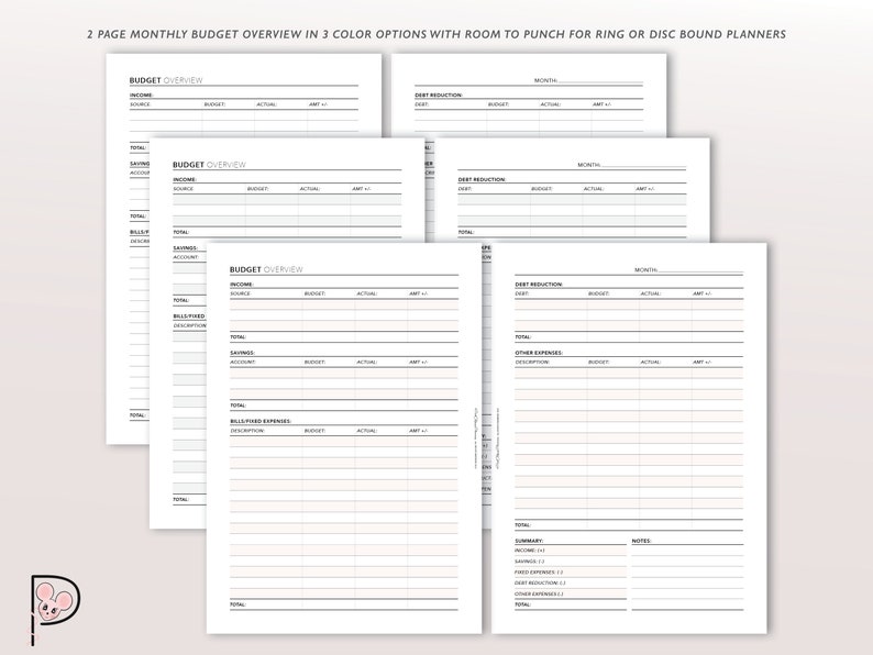 Personal Finance Bundle, Household Budget Planner, Money Management ...