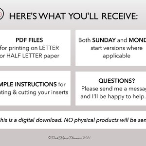 Printable Tracker Bundle Planner Insert, Weekly Tracker Page, Monthly ...