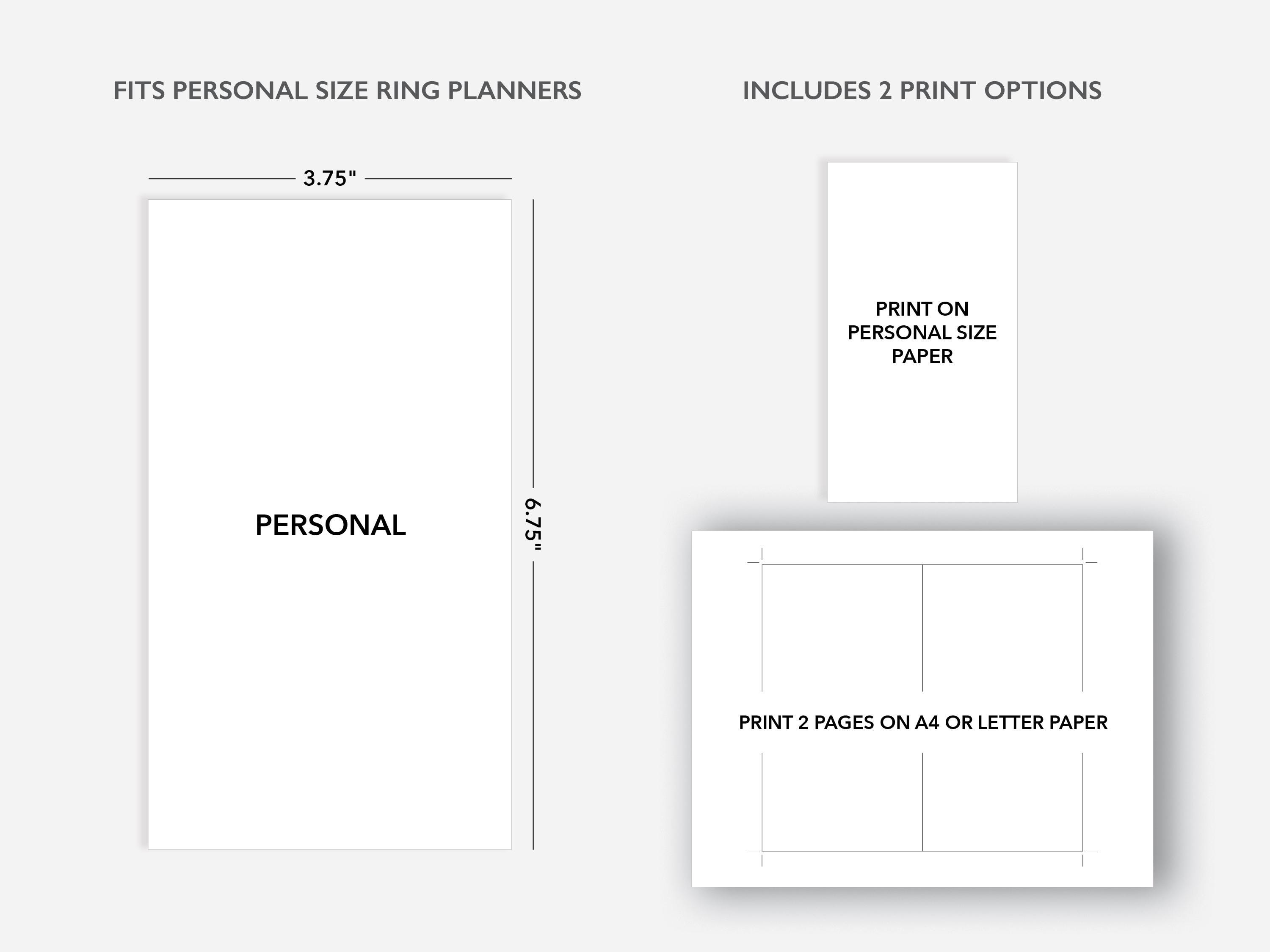 2025 Vertical Weekly Planner Printable, 2025 Weekly Planner Template ...