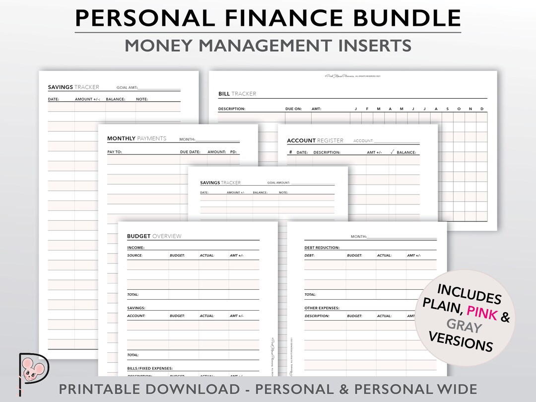 Personal Finance Bundle, Household Budget Planner, Money Management ...