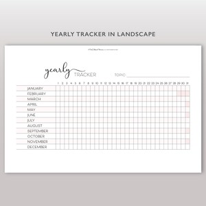 Printable Tracker Bundle Planner Insert, Weekly Tracker Page, Monthly ...