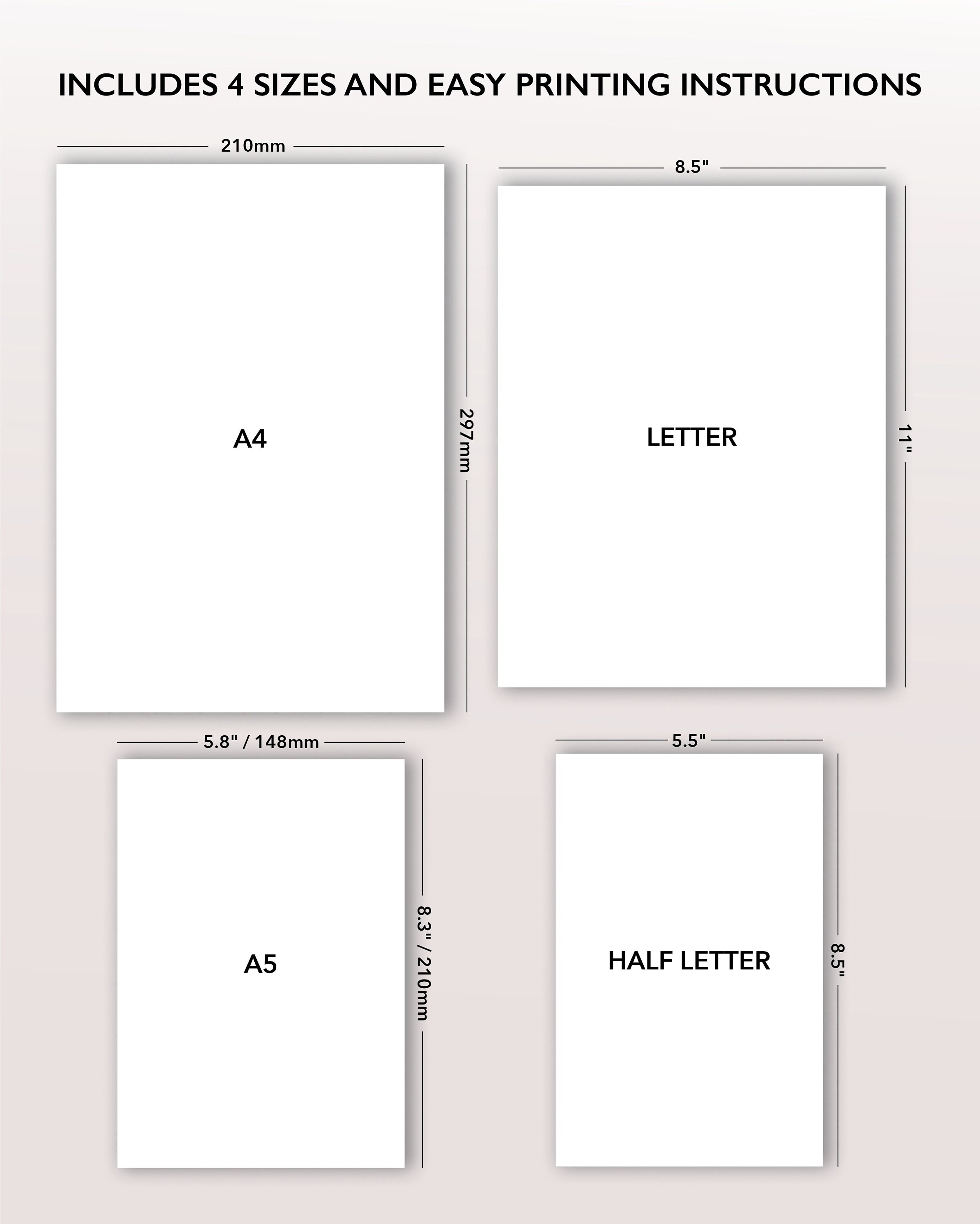 Undated Weekly Planner Printable 2 Page per Week WO2P Weekly - Etsy