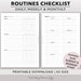 A4 / U.S. Letter Size Cleaning Schedule Printable, Zone Cleaning ...