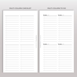 Printable to Do List Insert, Checklist Planner Page, Grocery List, Task ...