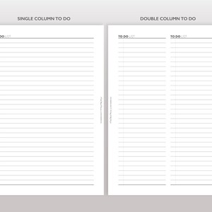 Printable to Do List Insert, Blank Checklist Planner Page, Grocery List ...
