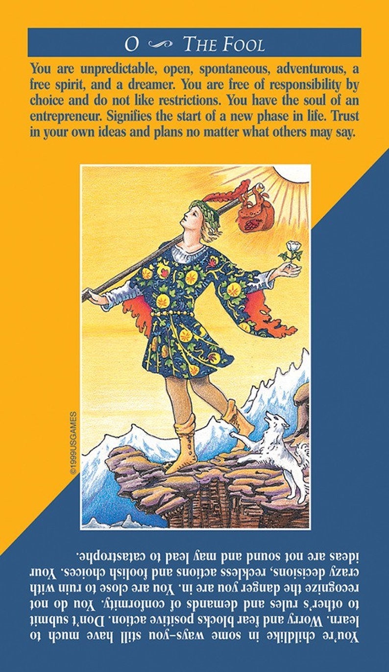 Quick and Easy Tarot Deck & Guide Booklet - Etsy